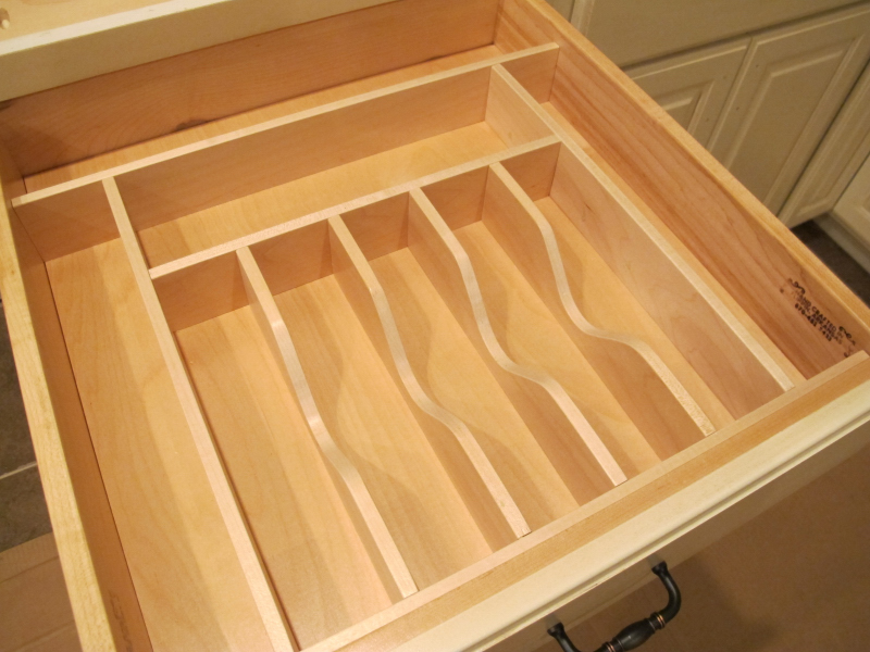 Wooden Silverware insert | Charles R. Bailey Cabinetmakers